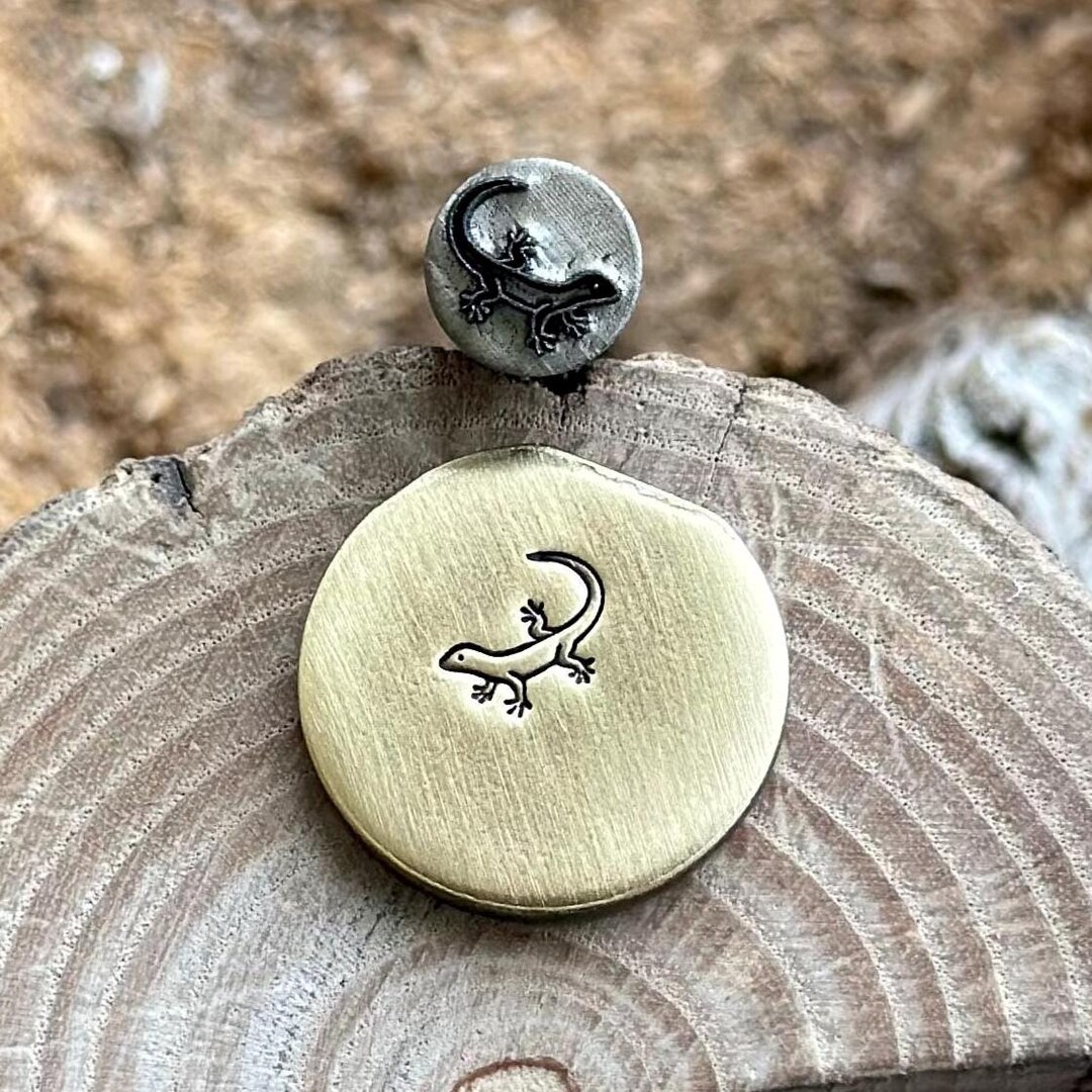 LIZARD METAL STAMP || Salamander Metal Punch Die | Metal Animal Stamps ...