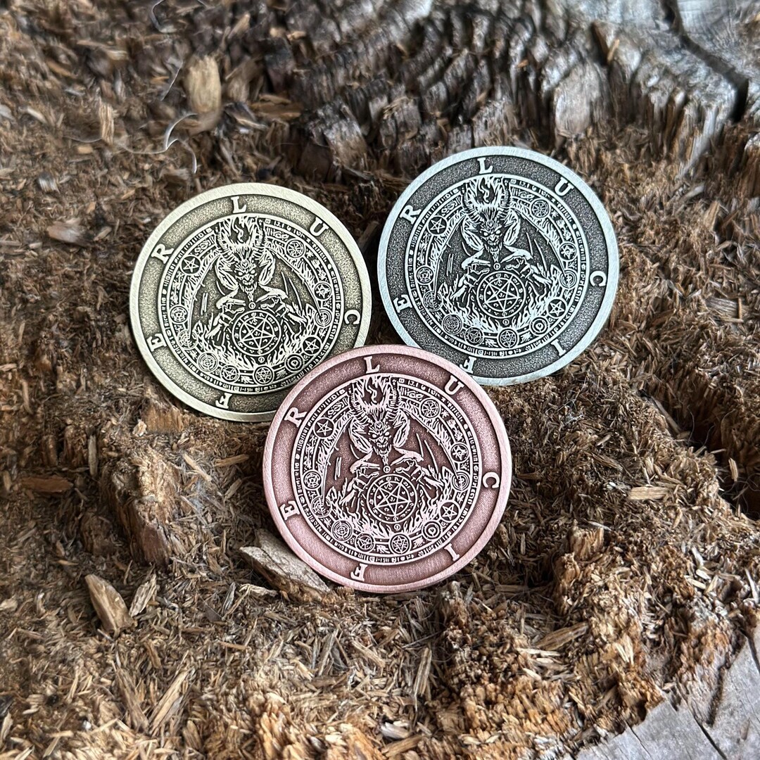 LUCIFER Souvenir Coin || Lucifer Coin || Devil Souvenir Amulet ...