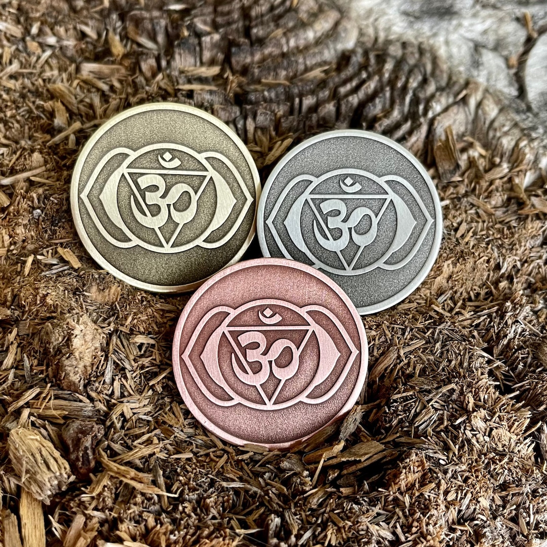 AJNA CHAKRA || Third Eye Chakra Coin || Pendant || Keychain || Pin ...