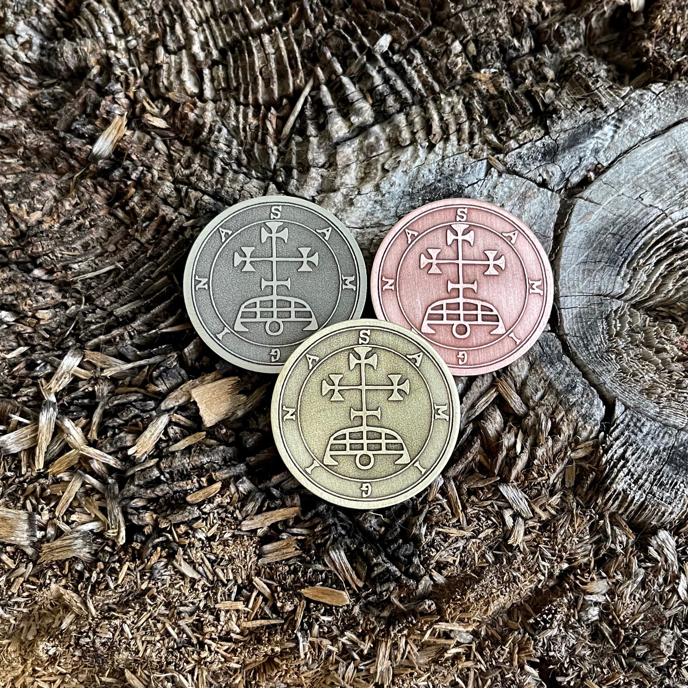 SEAL OF SAMIGINA Goetia Coin Gamigin Coin Pendant - Etsy