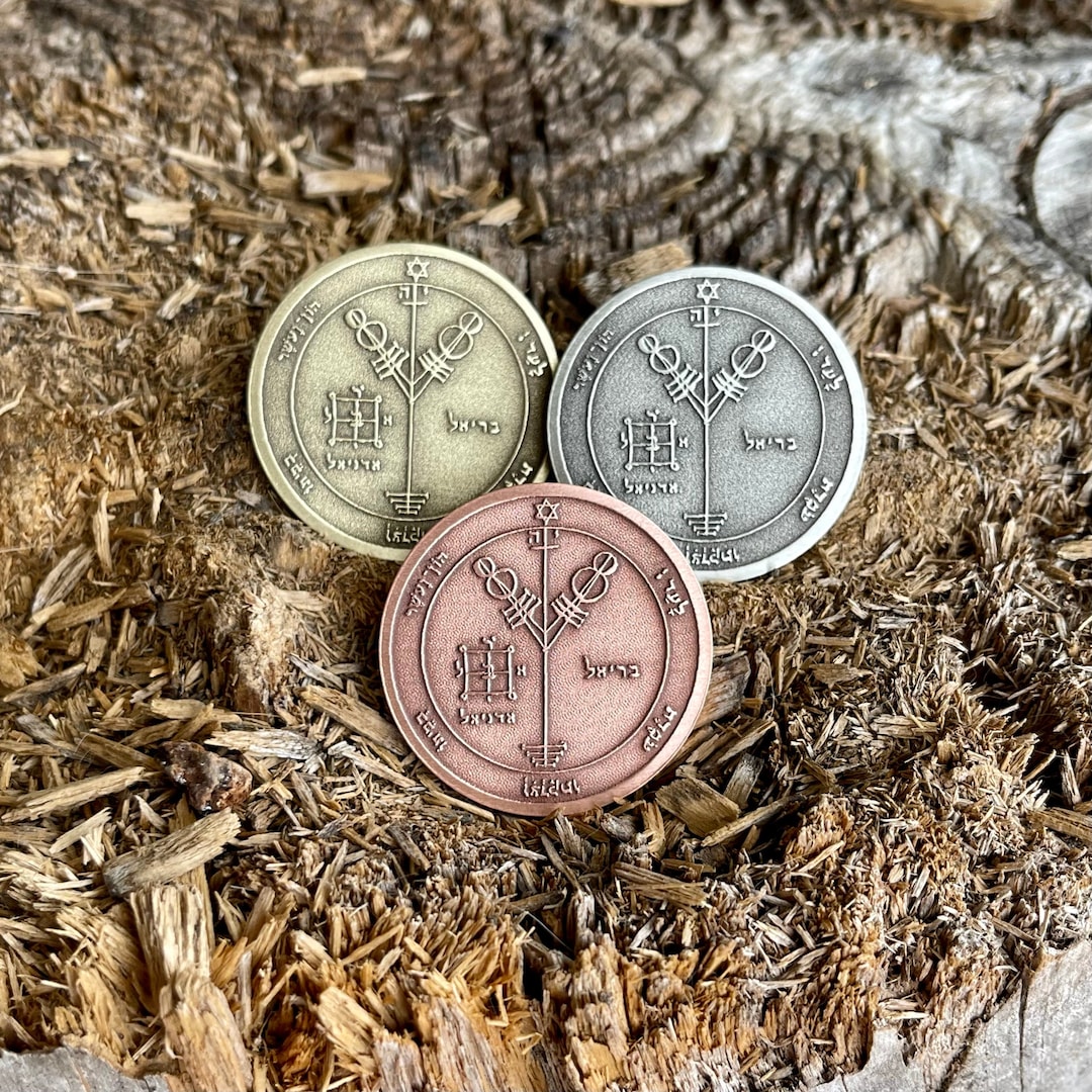 4th JUPITER SEAL Coin || the Fourth Pentacle of Jupiter || Solomon ...