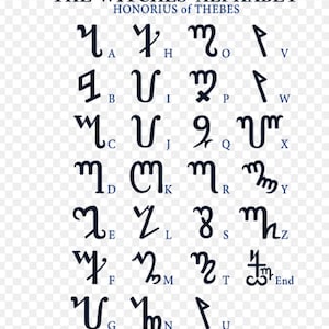 THEBAN ALPHABET Set || Witches' Alphabet Metal Stamps Set || Metal Dies ...