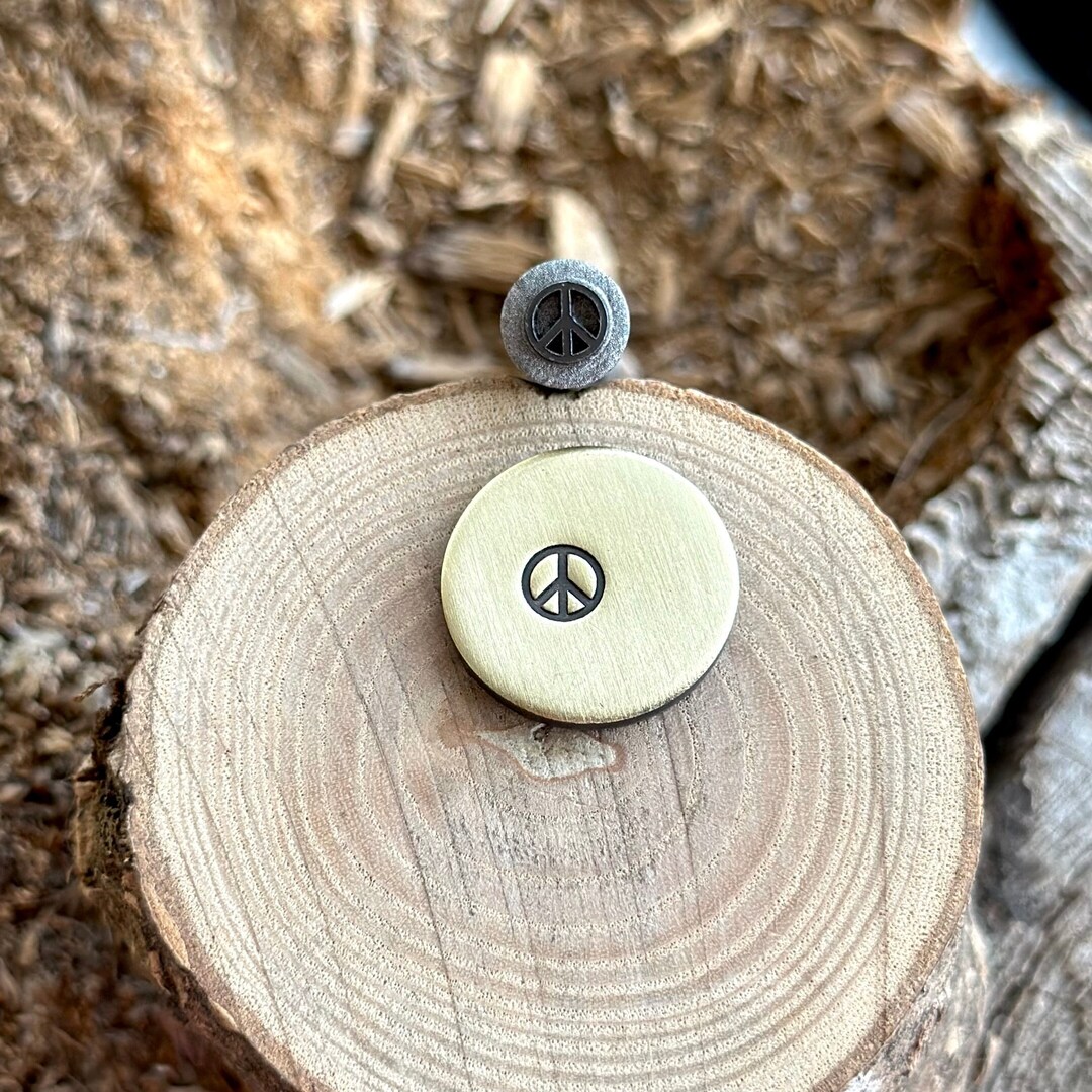 PEACE Sign METAL STAMP || Peace Symbol Metal Die || Metal Stamps ...