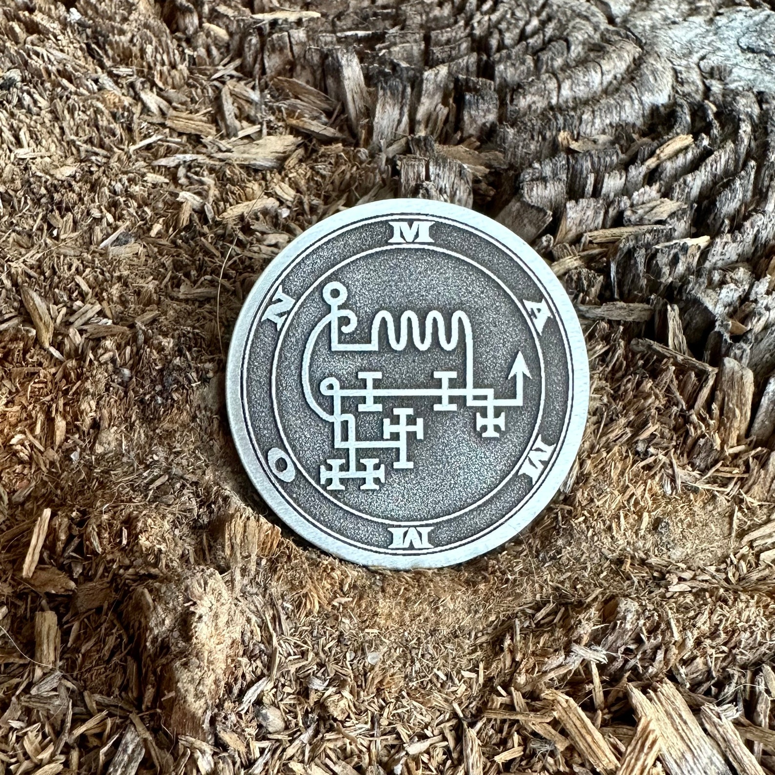 MAMMON SIGIL Coin || Sigil of Mammon || King of Wealth Seal || Spirit ...