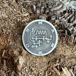 MAMMON SIGIL Coin || Sigil of Mammon || King of Wealth Seal || Spirit ...