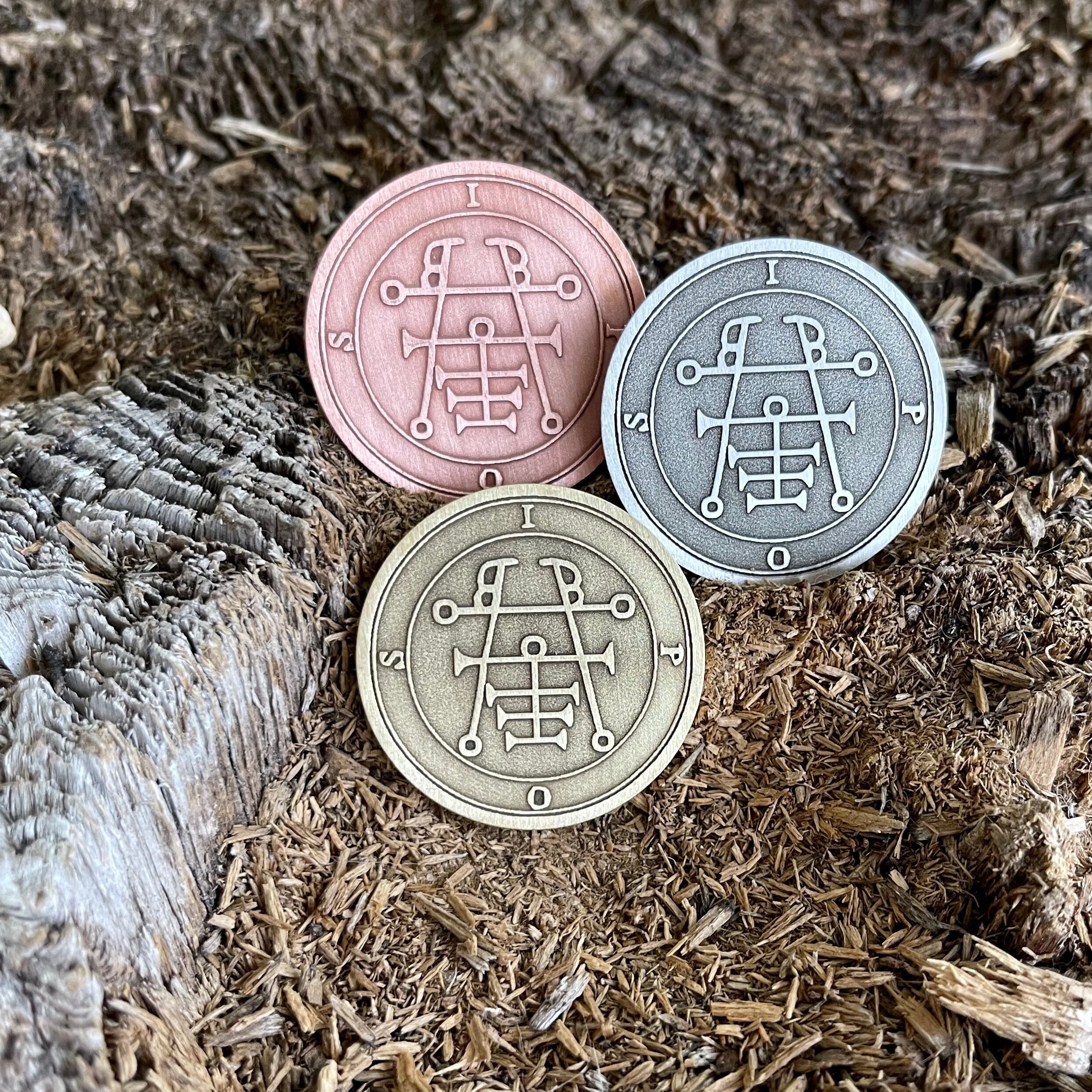 SEAL OF IPOS Goetia Coin Ipes Coin Pendant - Etsy Canada