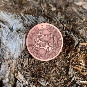 SAGITTARIUS || Zodiac Sign || Astrological Sign || Coin, Pendant ...