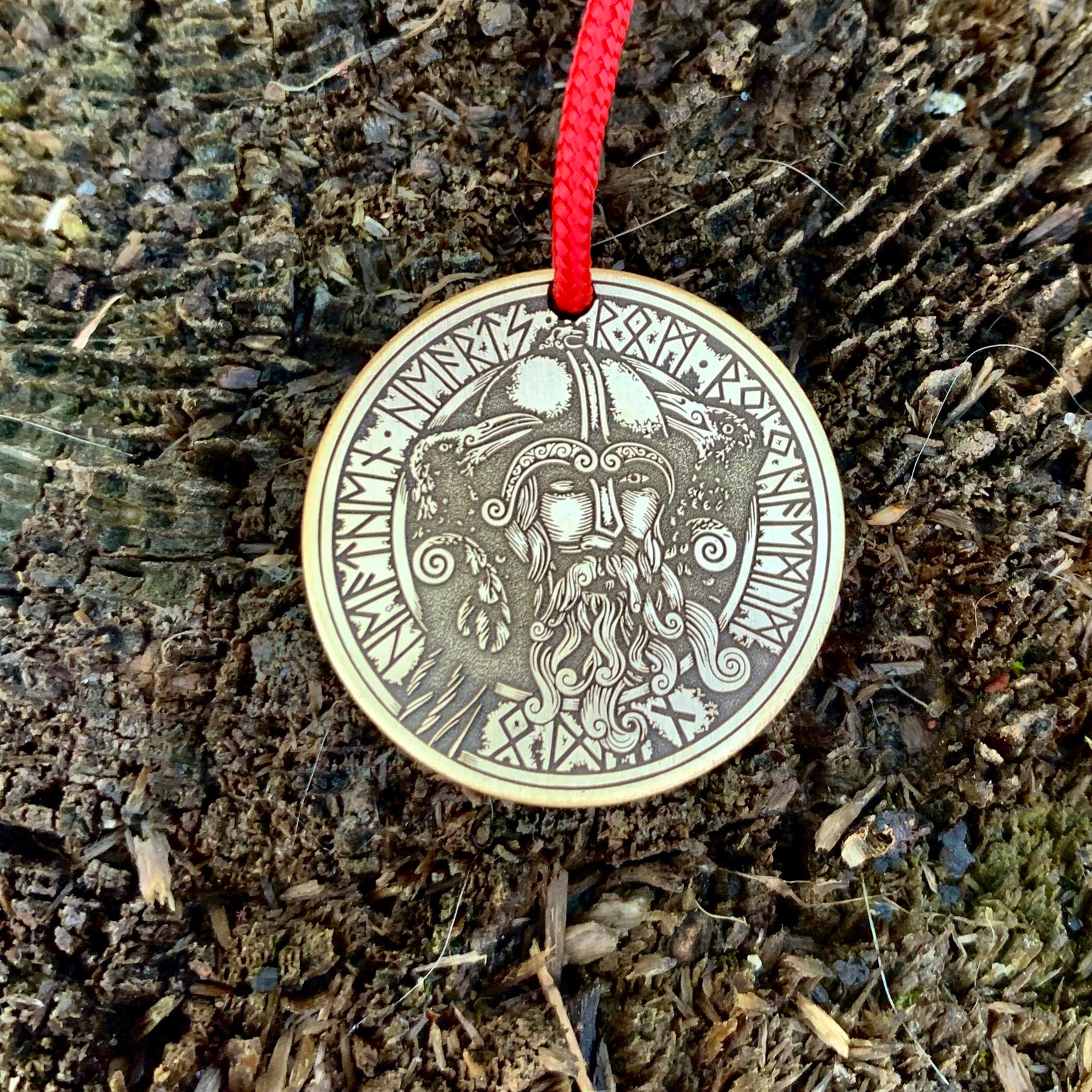 ODIN coin ODIN pendant ODIN keychain Odin pin badge 33mm | Etsy