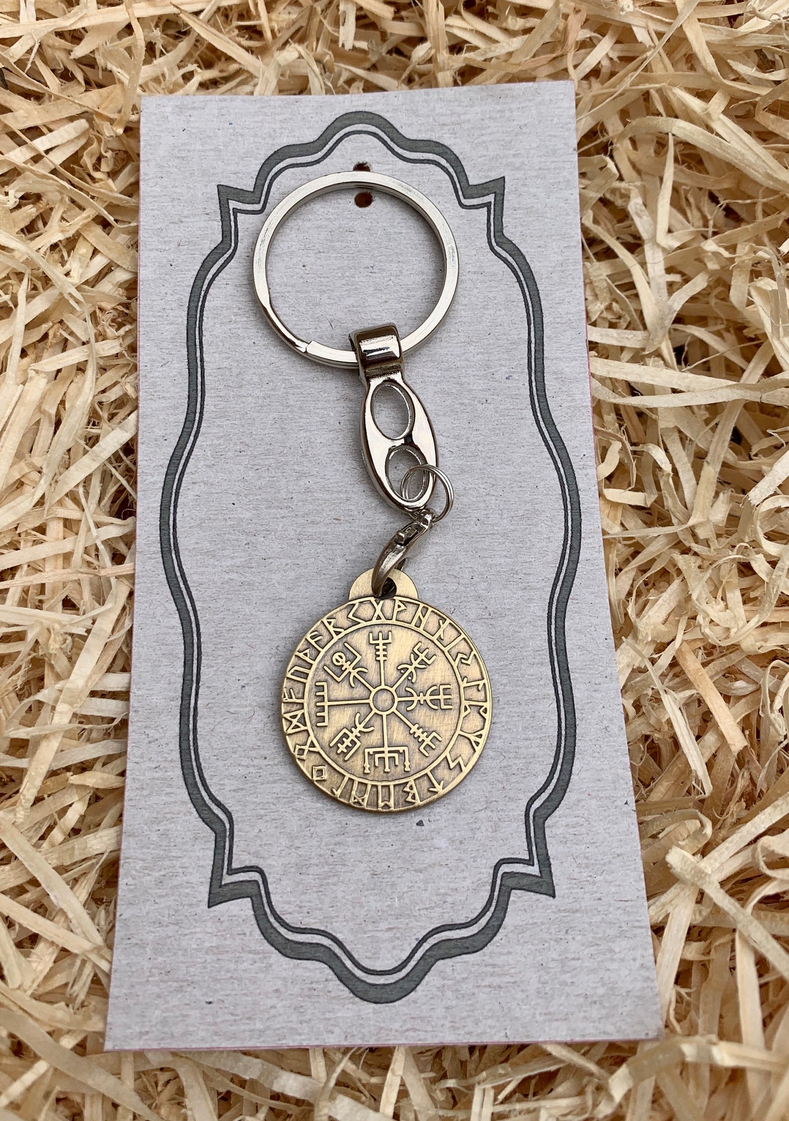 Viking Compass, Vegvisir Pendant, Coin, Keychain, Pin Badge - Etsy