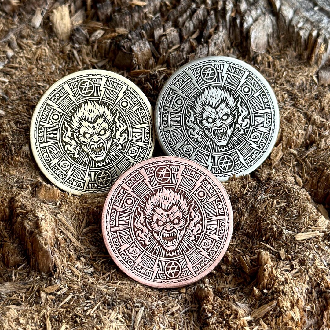 WRATH the Seven Deadly Sins Coin | Medallion of Seven Capital Vices ...