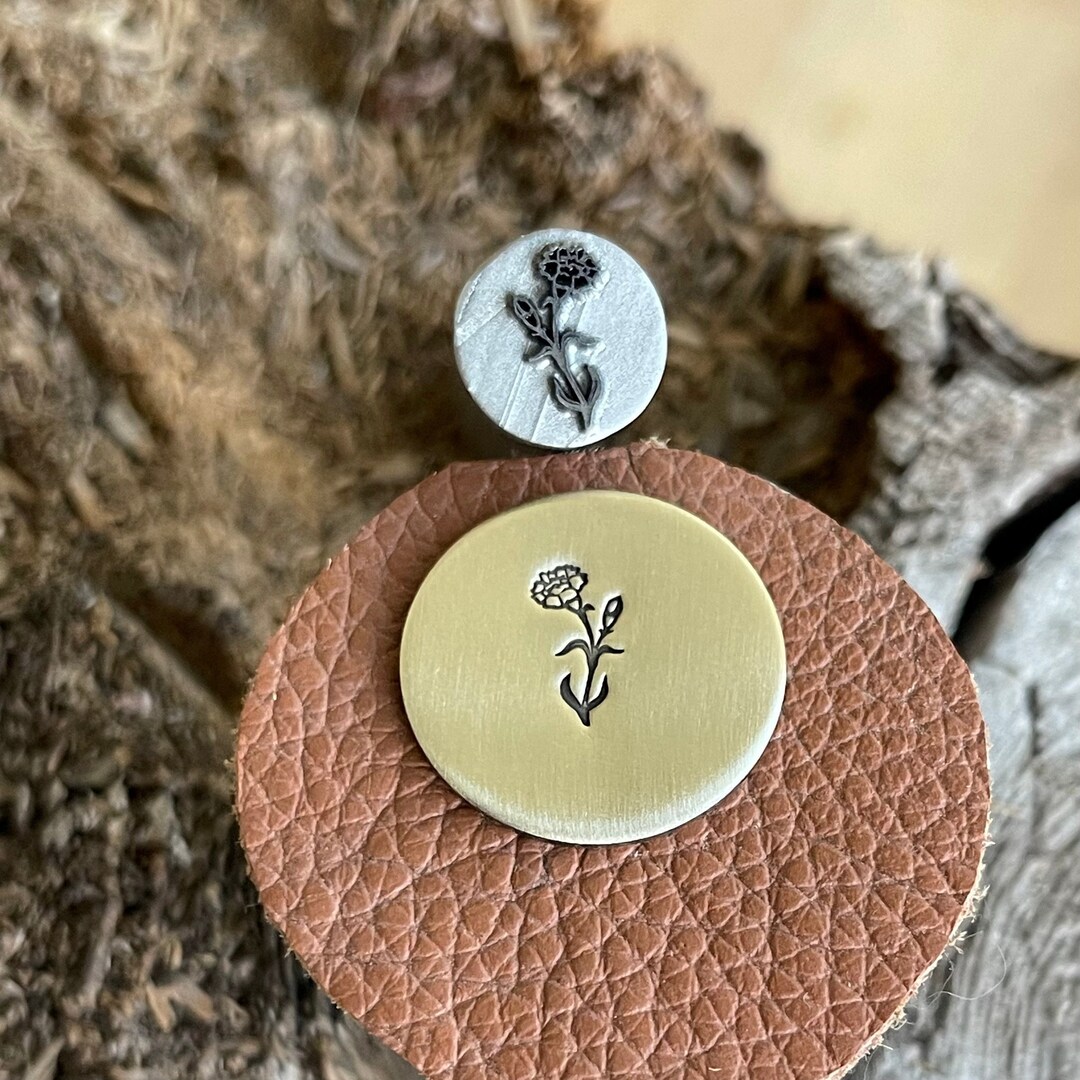 CARNATION Metal Stamp Flower Metal Die Metal Stamps - Etsy