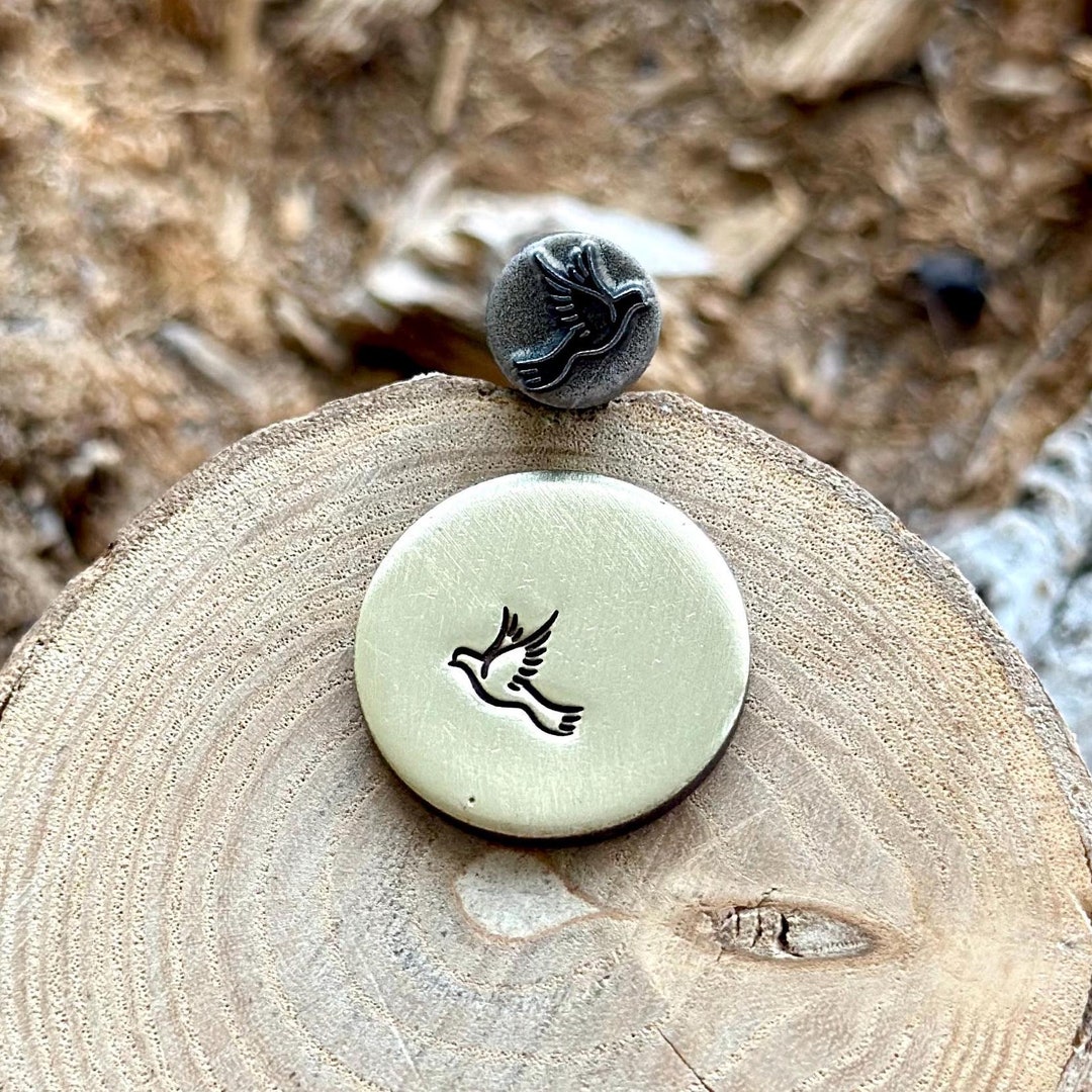 DOVE SILHOUETTE Metal Stamp || Dove Metal Die || Bird Metal Stamps ...