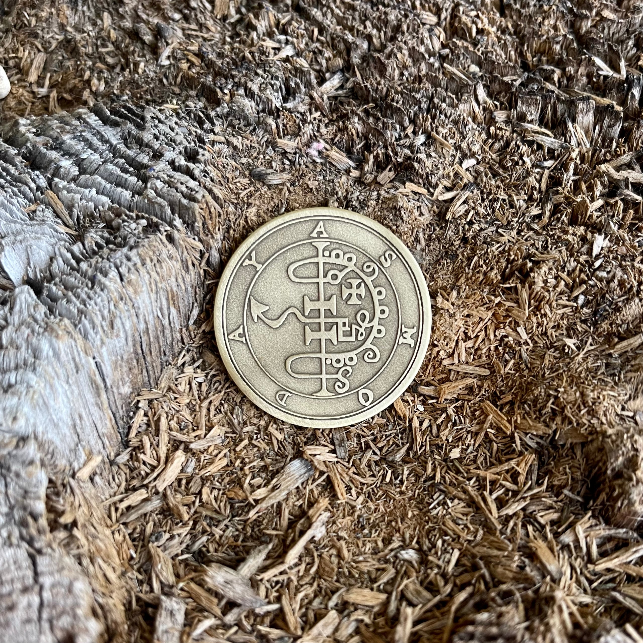SEAL OF ASMODAY Goetia Coin Asmodeus Coin Pendant - Etsy UK