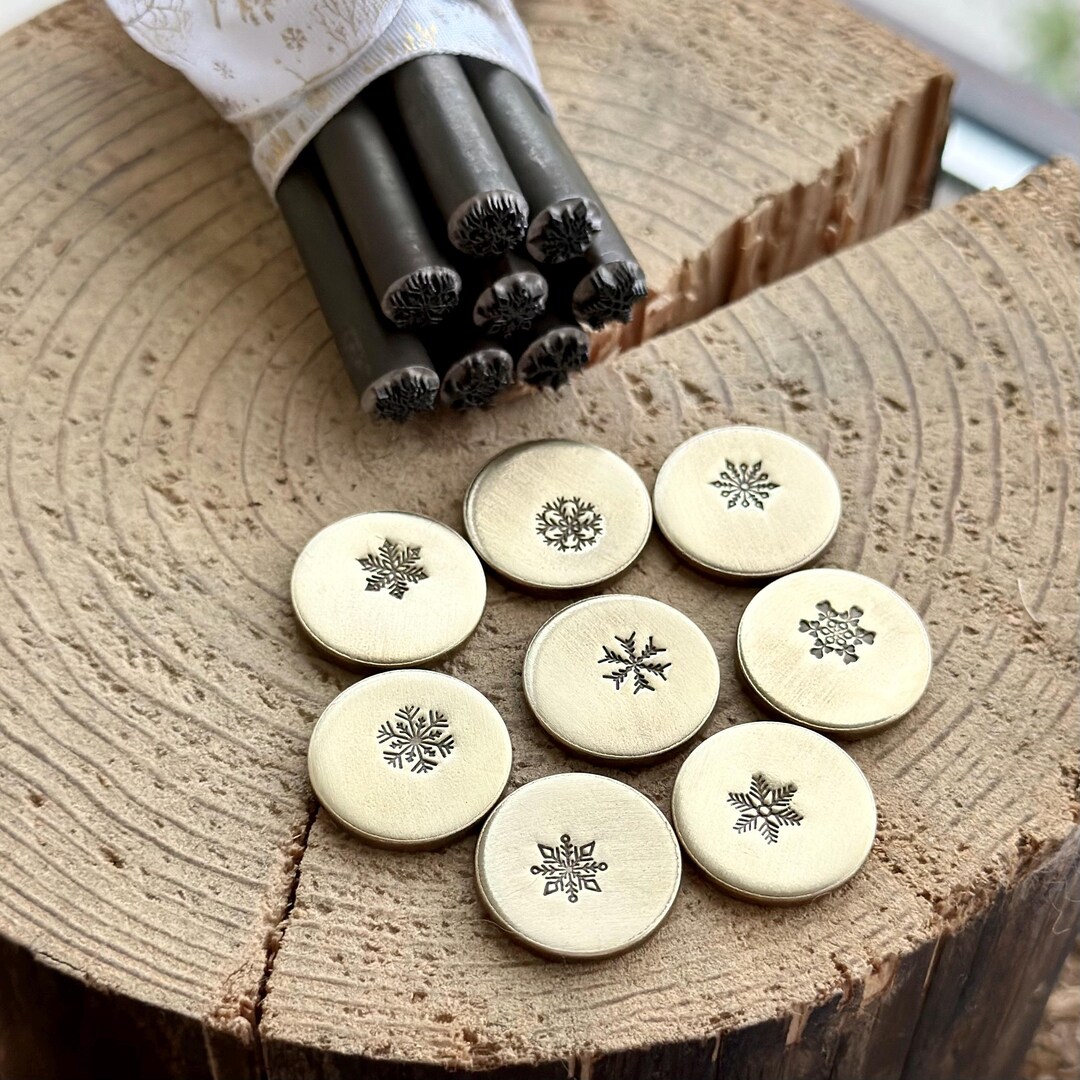 SNOWFLAKE DESIGNS Metal Stamps || Snowflakes Metal Punch Die || Metal ...