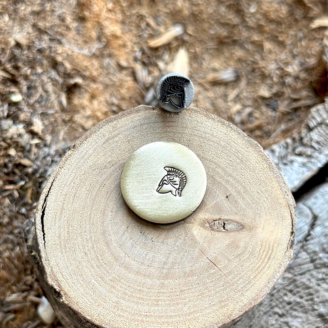 SPARTAN HELMET Metal Stamp || Greek Spartan Metal Die || Metal Stamps ...