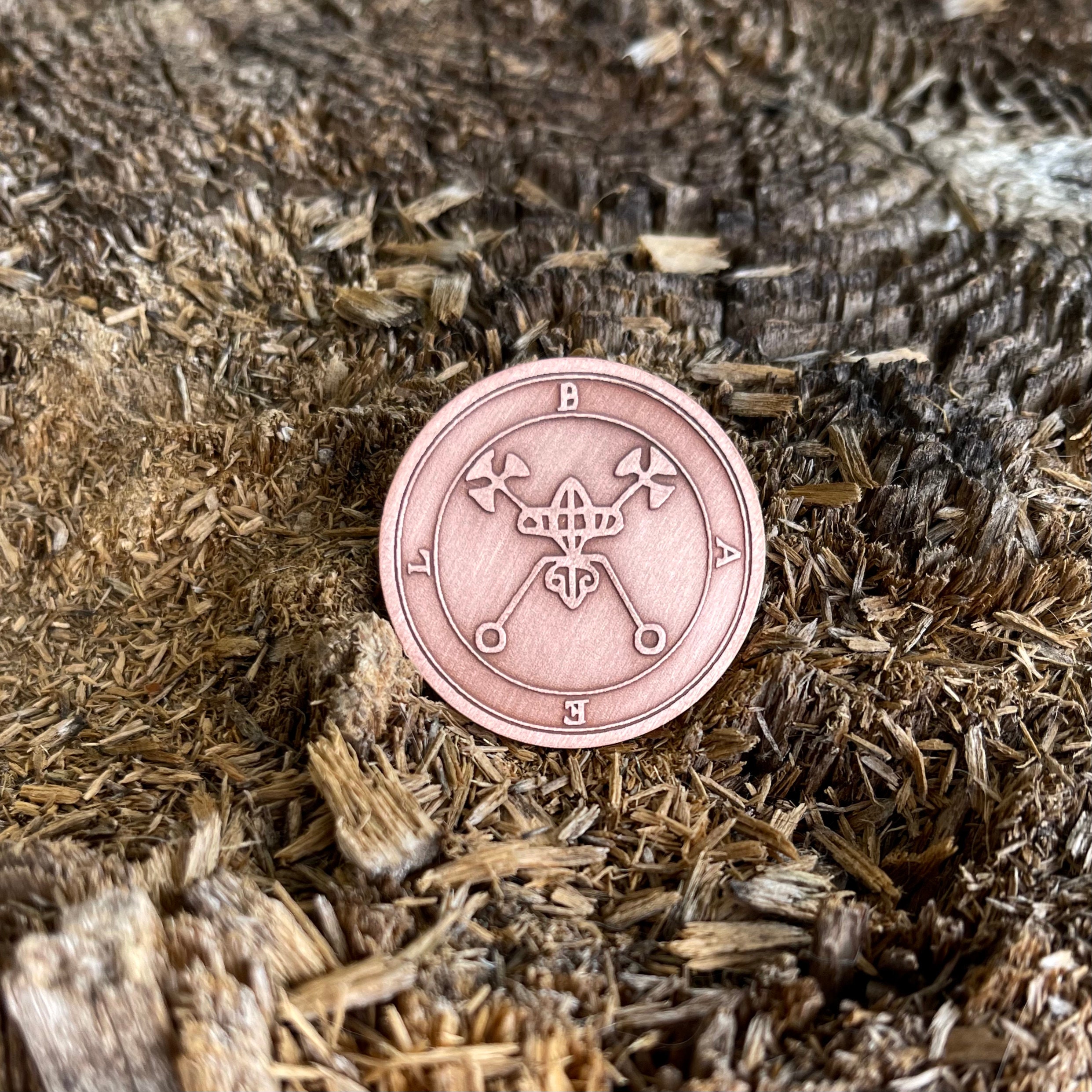 SEAL OF BAEL Goetia Coin Baalzebub Coin Pendant - Etsy