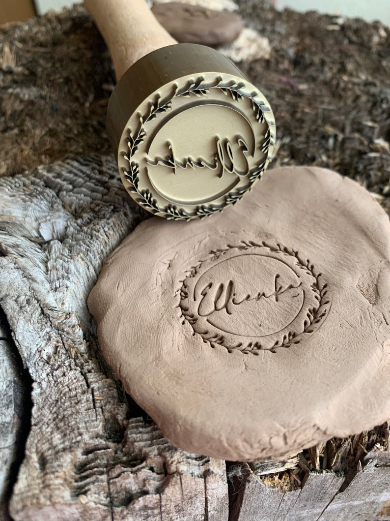 CUSTOM CLAY STAMP Custom Pottery Stamp Custom Pottery - Etsy