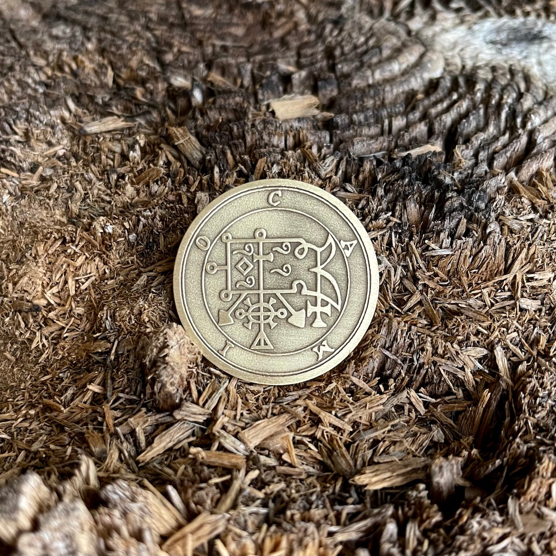 SEAL OF CAMIO Goetia Coin Caim Coin Pendant - Etsy