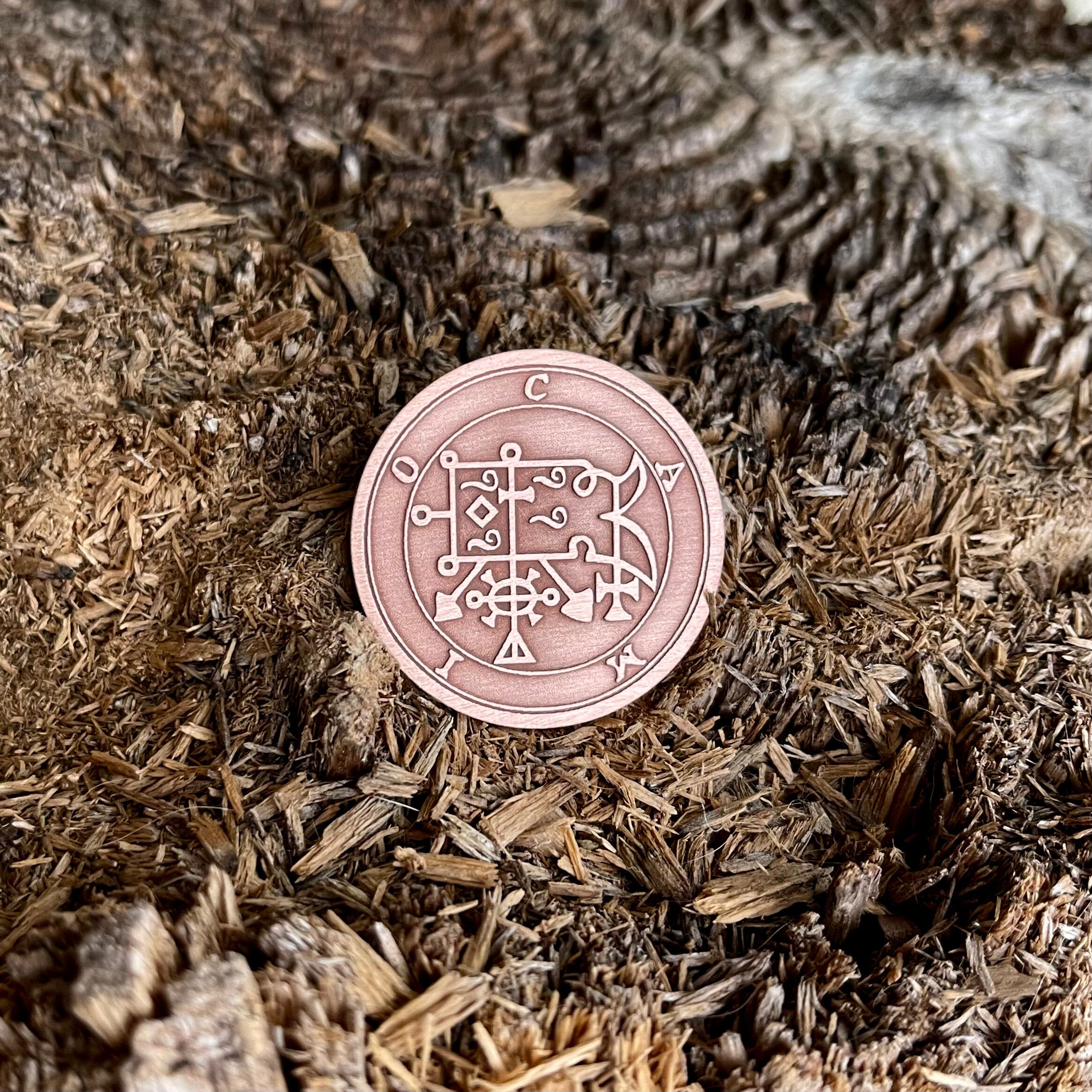 SEAL OF CAMIO Goetia Coin Caim Coin Pendant - Etsy Australia