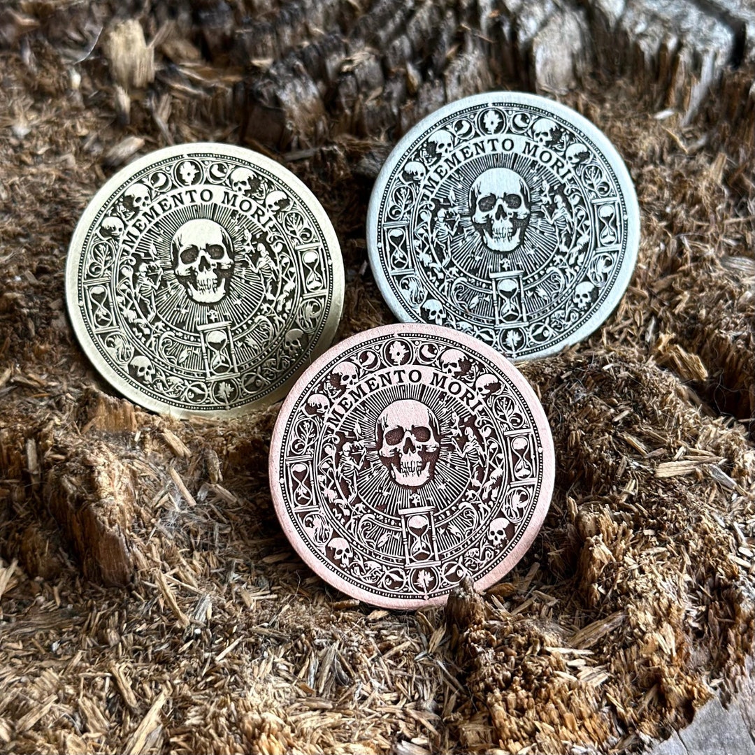 MEMENTO MORI Souvenir Coin || Stoic Coin || Remember You'll Die Coin ...