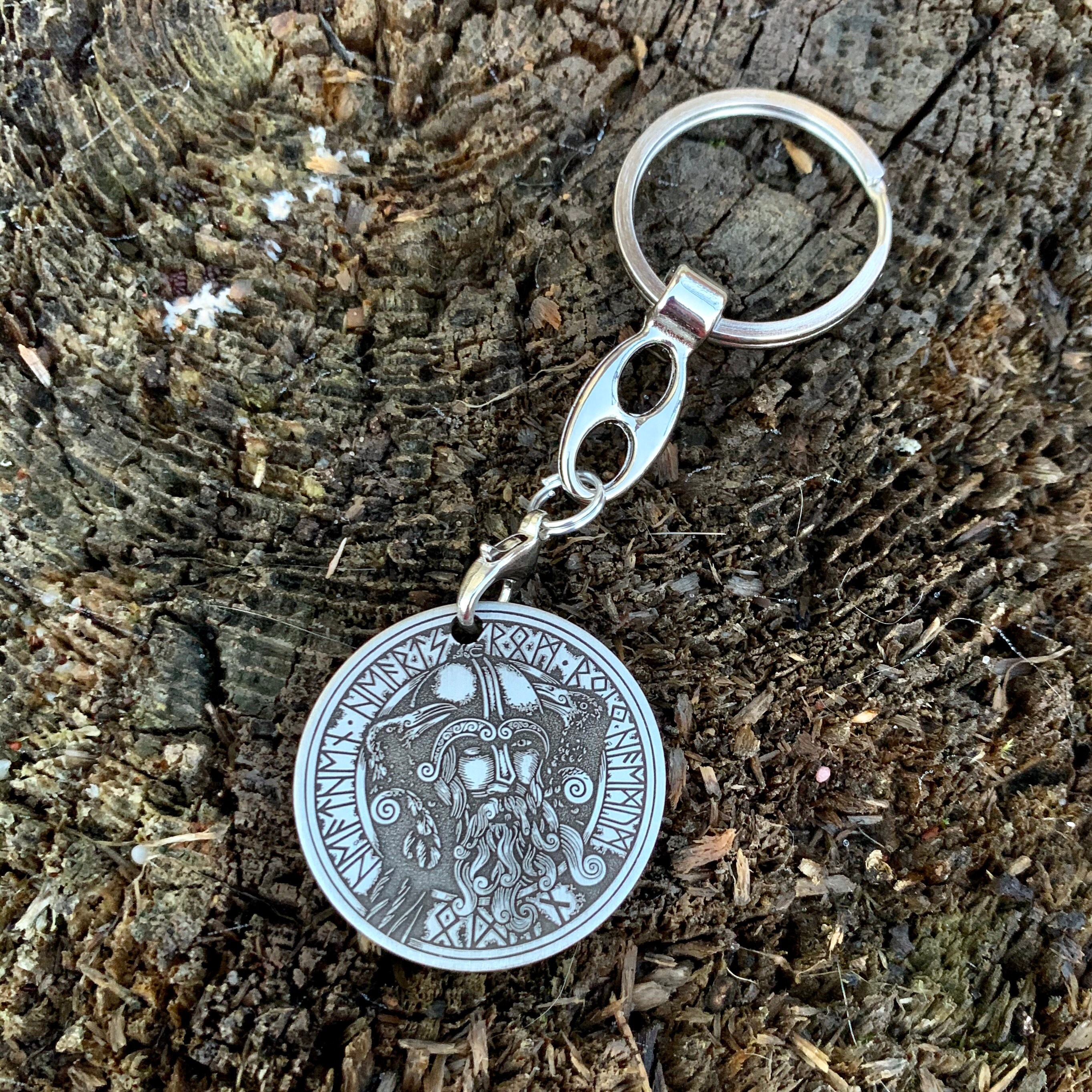 ODIN coin ODIN pendant ODIN keychain Odin pin badge 33 mm | Etsy