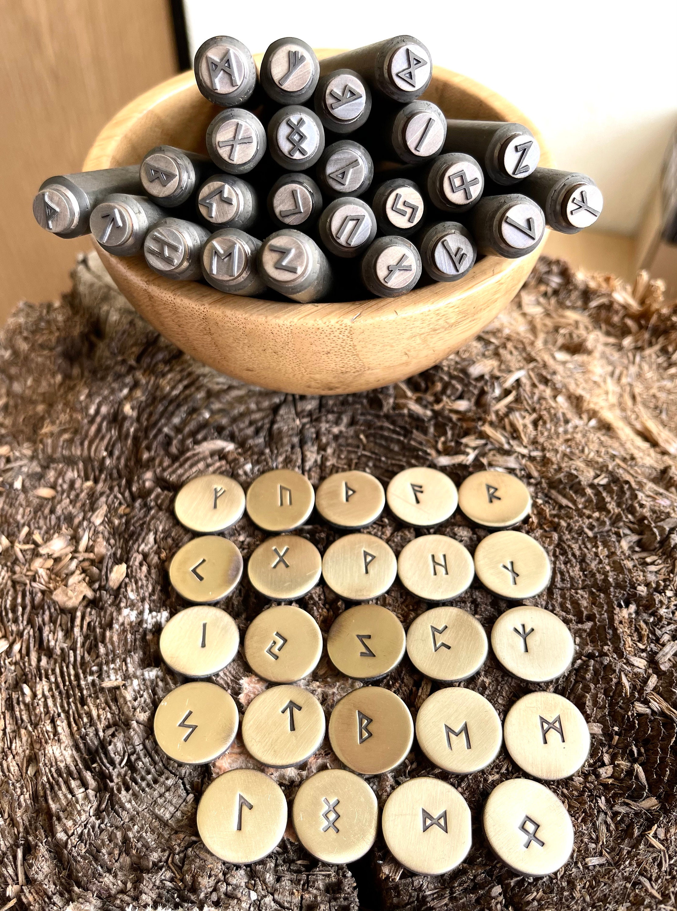 RUNE ALPHABET Y Futhark Rune Alphabet Metal Stamp Metal - Etsy