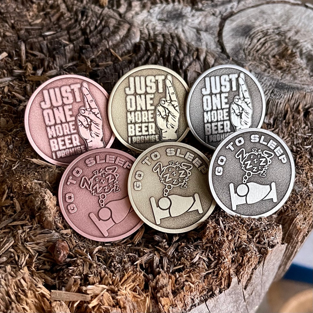 ONE MORE BEER Decision Coin || Decision Coin || Oracle Coin (33 Mm-1.25 ...