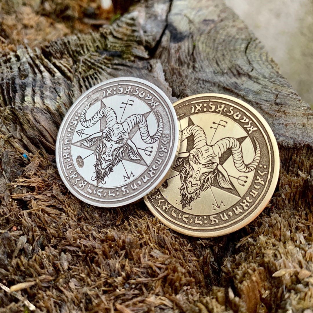 BAPHOMET Coin || Souvenir Coin || Souvenir Token || Occult Talisman ...