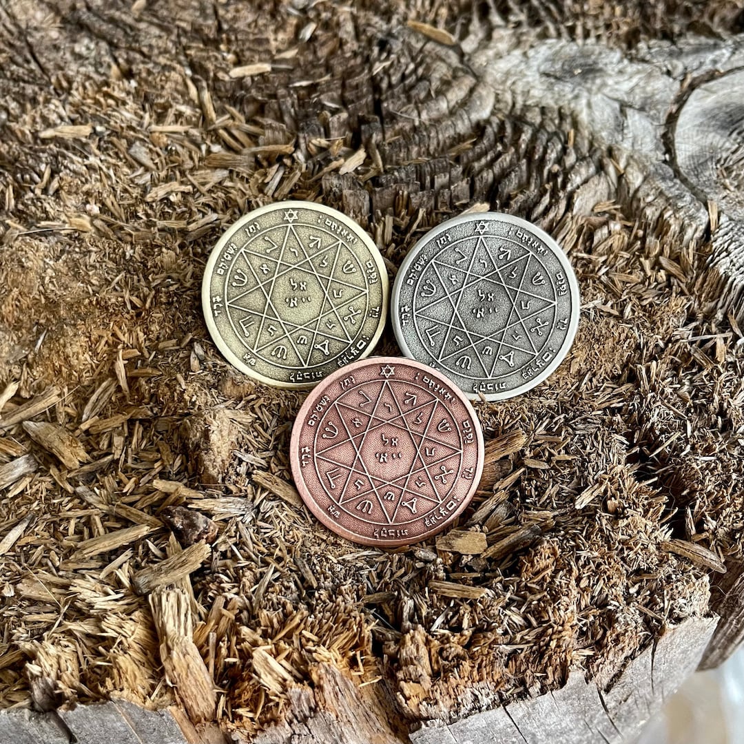 7th MARS SEAL Coin || the Seventh Pentacle of the Mars Coin || Solomon ...