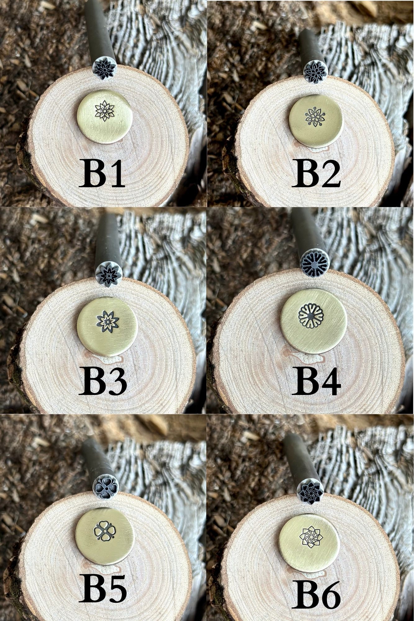 FLORAL DESIGNS Metal Stamps || Flower Design Metal Die || Floral Metal ...