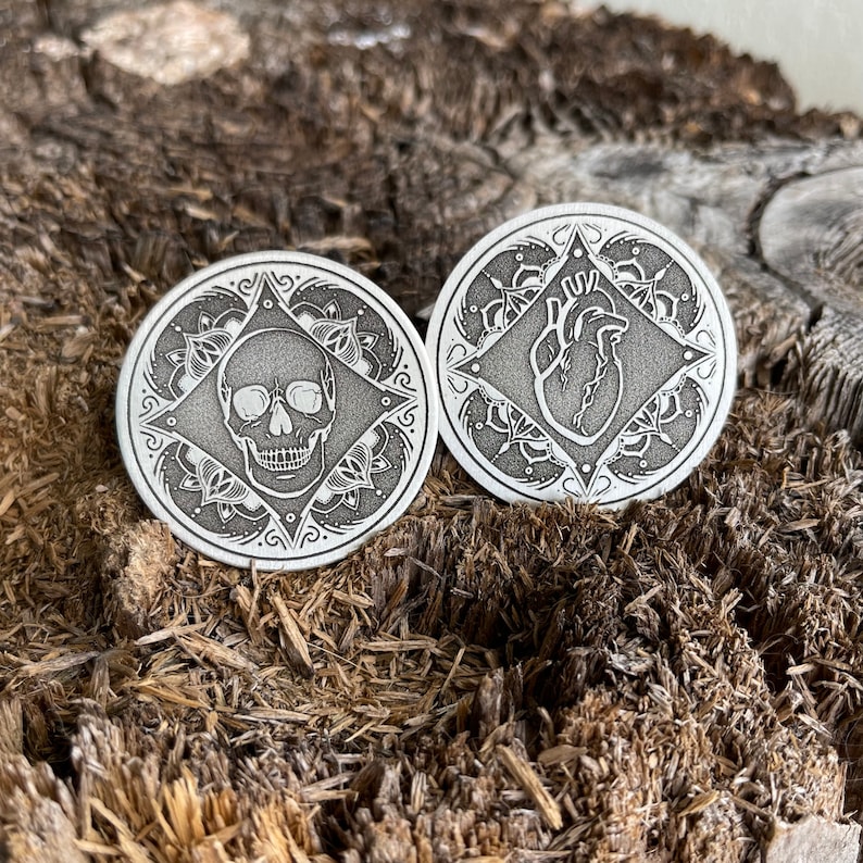 CUSTOM Coin Pendant Keychain or Pin 40 Mm 15 Inch - Etsy