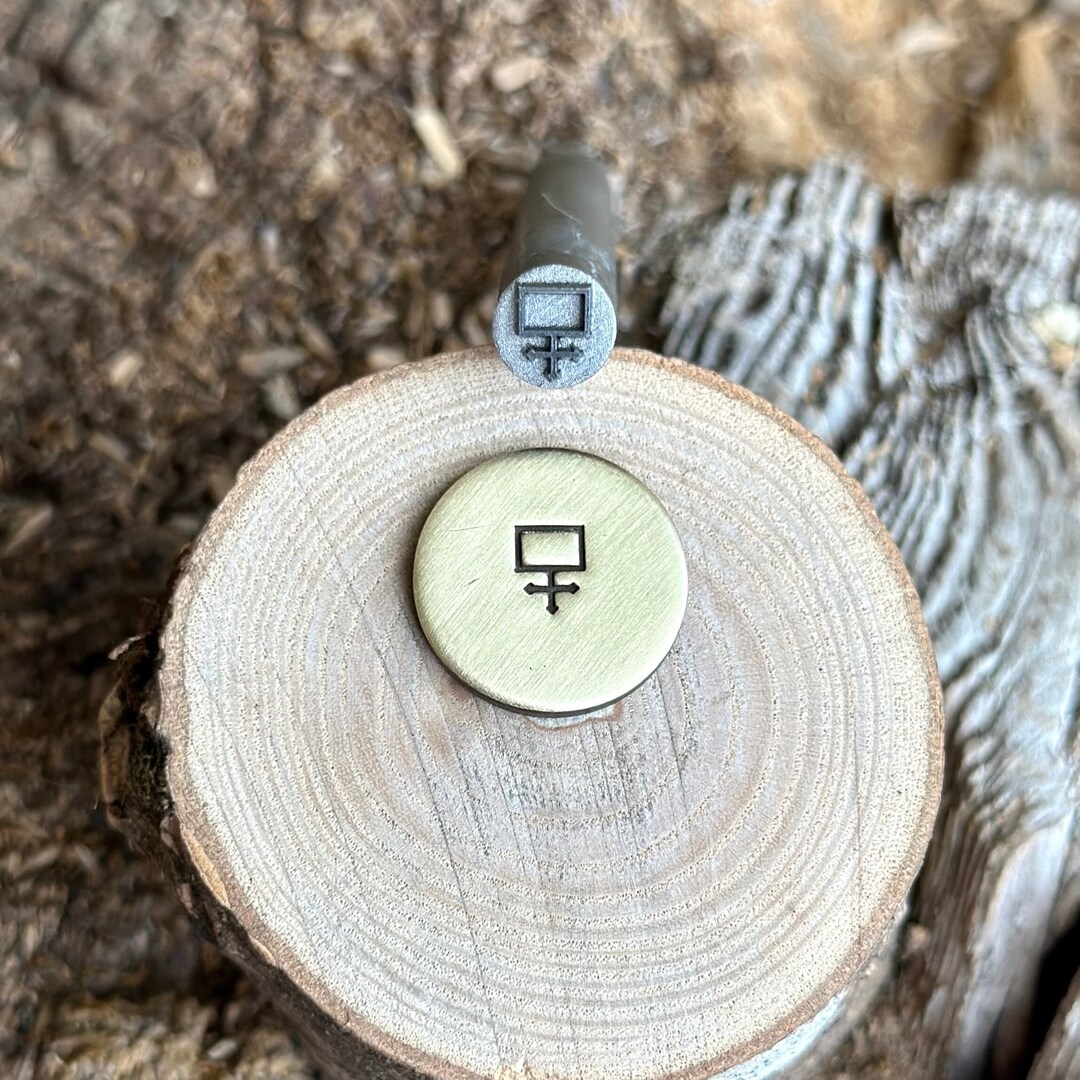 POTASSIUM SYMBOL Metal Stamp || Alchemical Symbol Metal Die ...