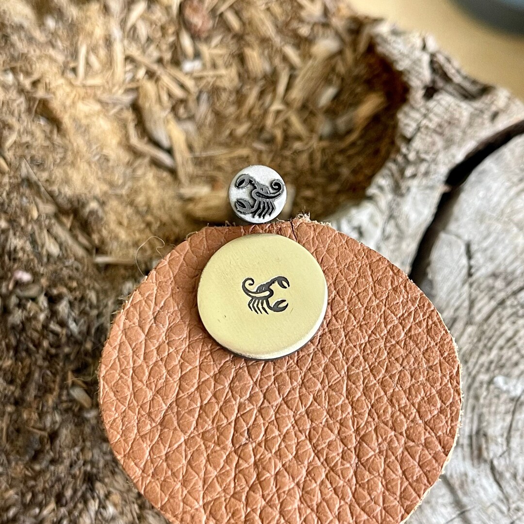 SCORPIO Zodiac Metal Stamp | Jewelry Punch, Steel Stamp - Etsy