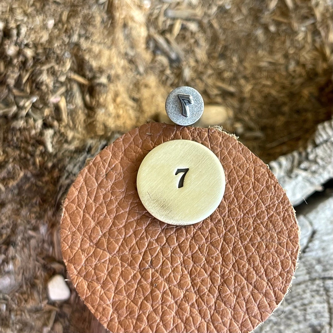 NUMBER 7 METAL STAMP || Number 7 Old English Alphabet Metal Die ...