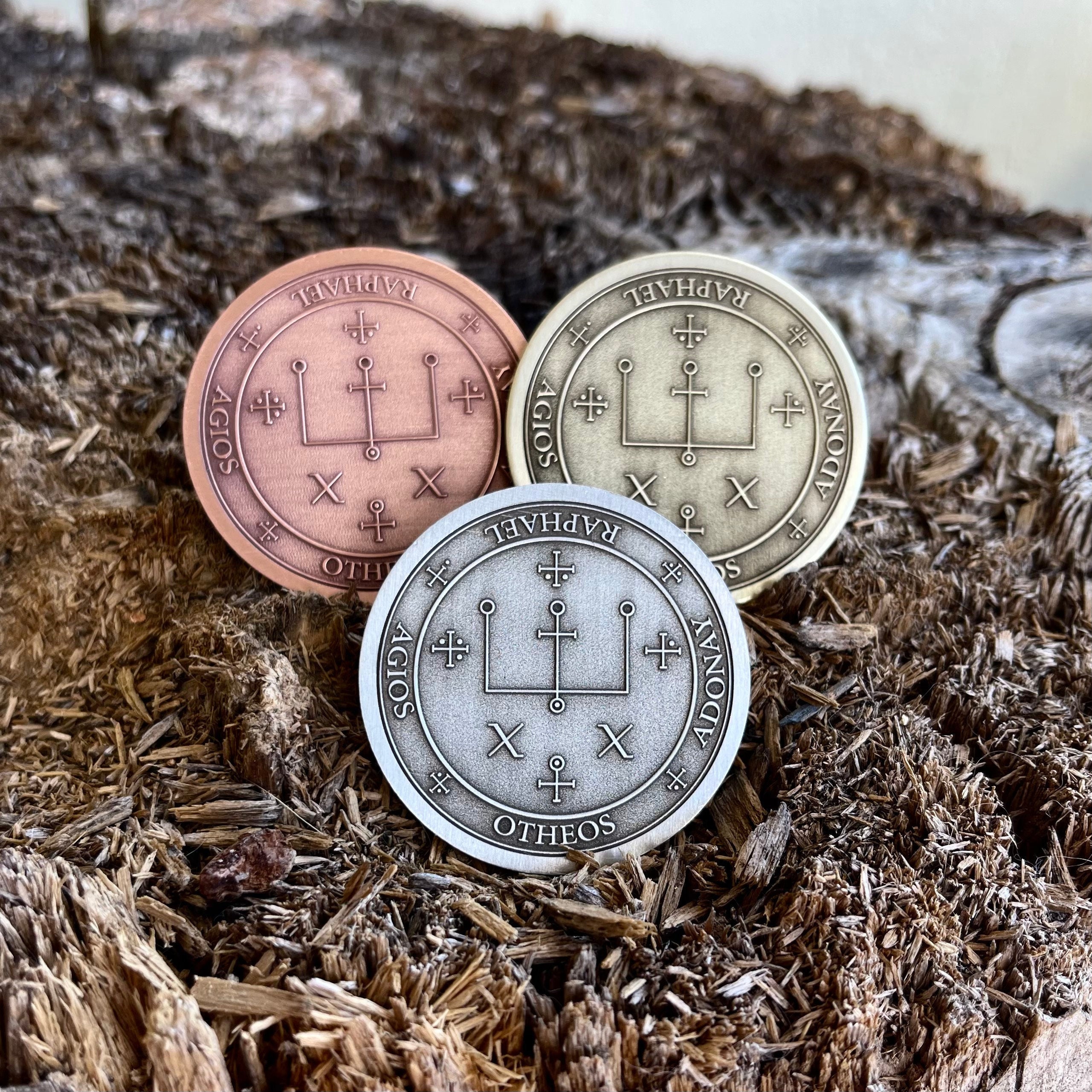 ARCHANGEL RAPHAEL SEAL Seal of Archangel Raphael Coin - Etsy