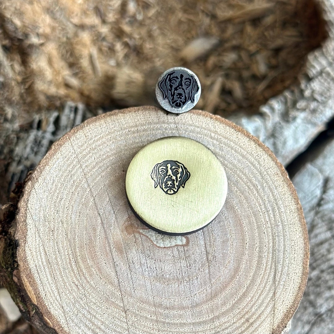 German Pointer Head Metal Stamp | Dog Breed Steel Punch - Etsy