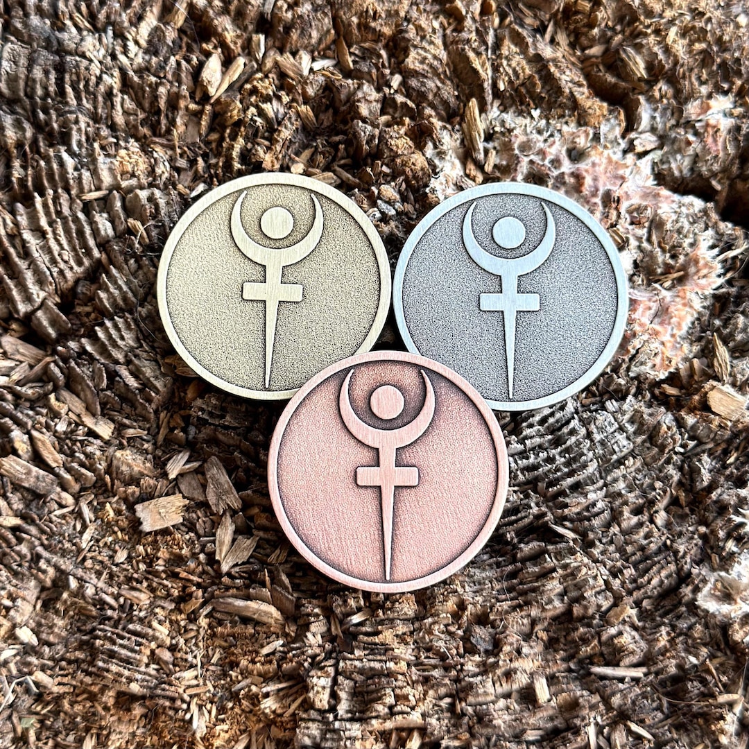 HADES SIGIL Coin || Hades Greek God Symbol Sigil Coin || Amulet Charm ...