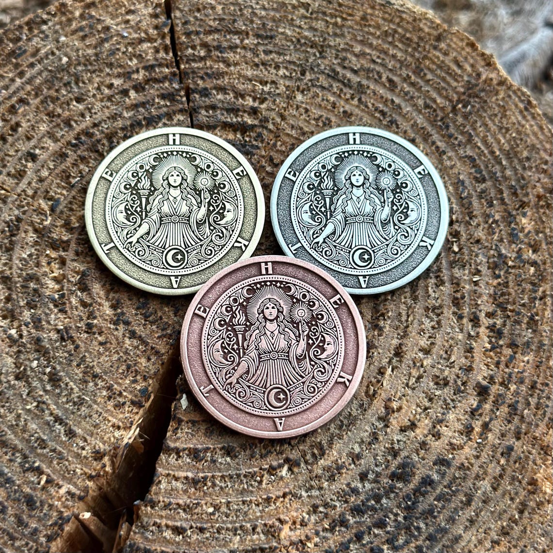 HEKATE MOTHER Coin || Hekate Coin || Hecate Amulet Charm | Hekate ...