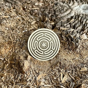 HECATE'S WHEEL COIN || Hecate's Wheel Coin || Pendant, Keychain, Pin ...