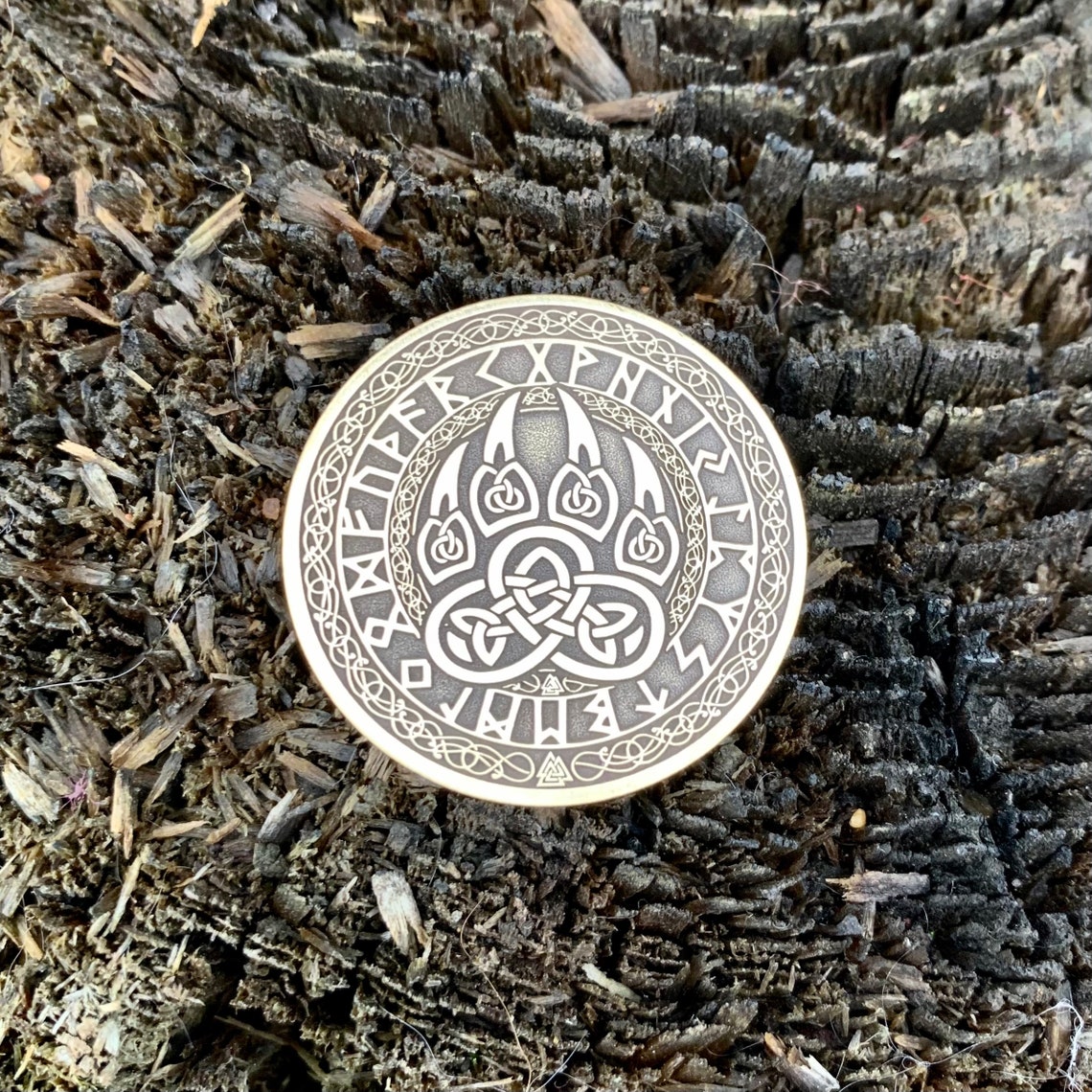 FENRIR CLAW Coin || Fenrir Pendant | Fenrir Keychain | Fenrir Pin Badge ...