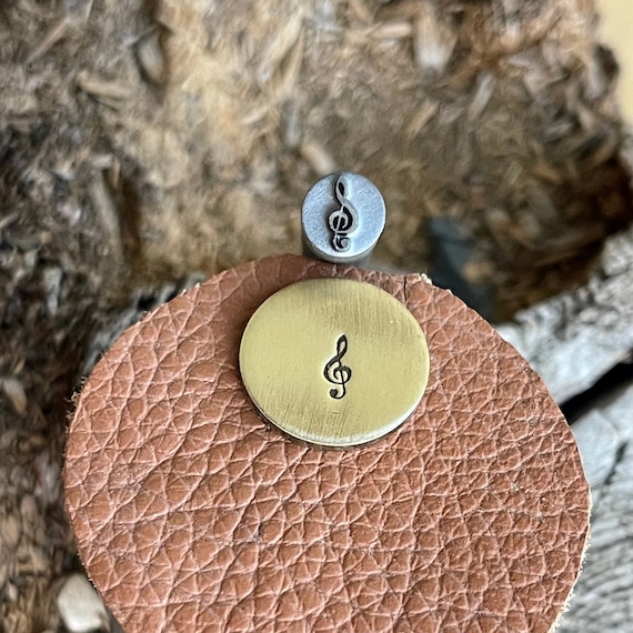 TREBLE CLEF Metal Stamp Treble Clef Metal Die Metal - Etsy
