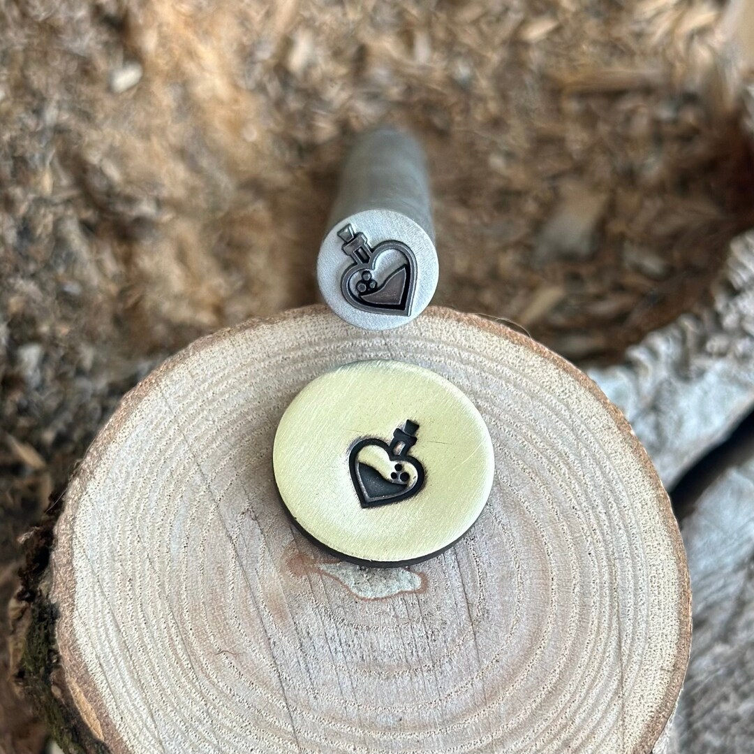 LOVE POTION METAL Stamp || Love Potion Metal Die || Metal Stamps ...