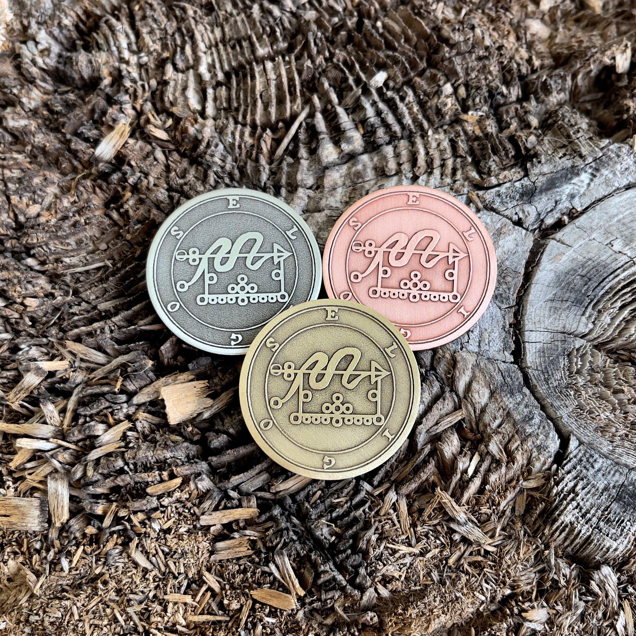 Coins & Money Keychain 1.25 inch Pin badge 33mm 1.5 inch SEAL OF CAMIO ...