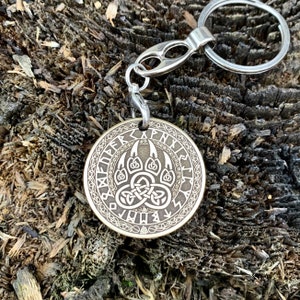 FENRIR CLAW Coin || Fenrir Pendant | Fenrir Keychain | Fenrir Pin Badge ...