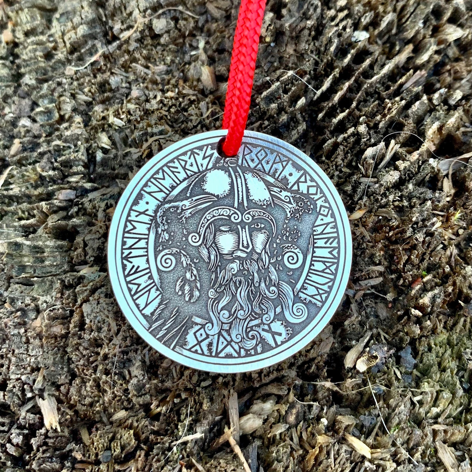 ODIN coin ODIN pendant ODIN keychain Odin pin badge 33mm | Etsy