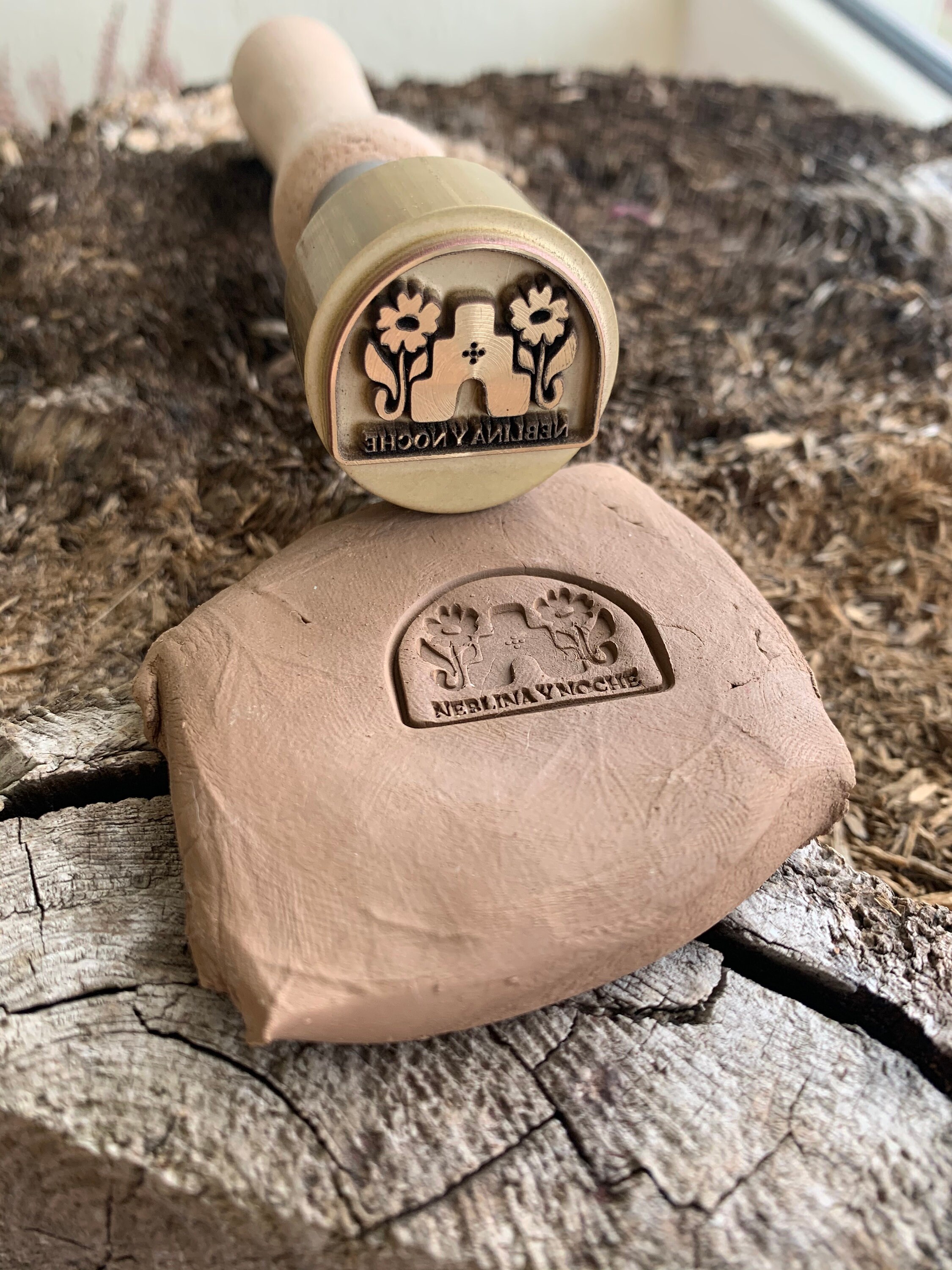 CUSTOM CLAY STAMP Custom Pottery Stamp Custom Pottery - Etsy