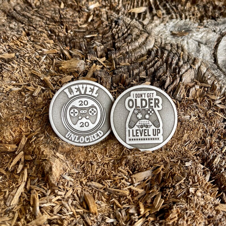 CUSTOM BIRTHDAY Coin || BIRTHDAY Level up Coin || Pendant | Keychain ...