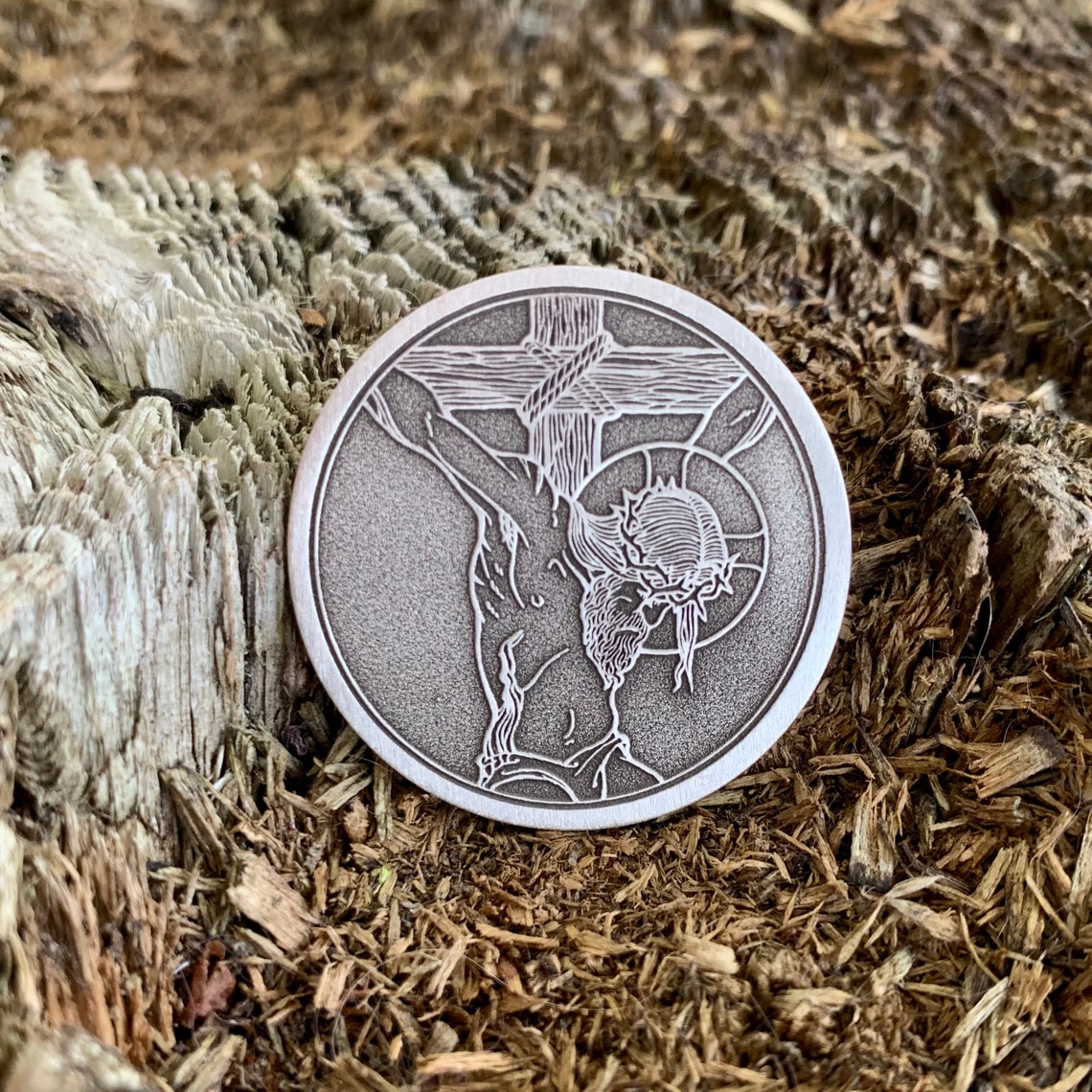 Moneda de Cristo Crucificado // Moneda de Jesús // Moneda de - Etsy España