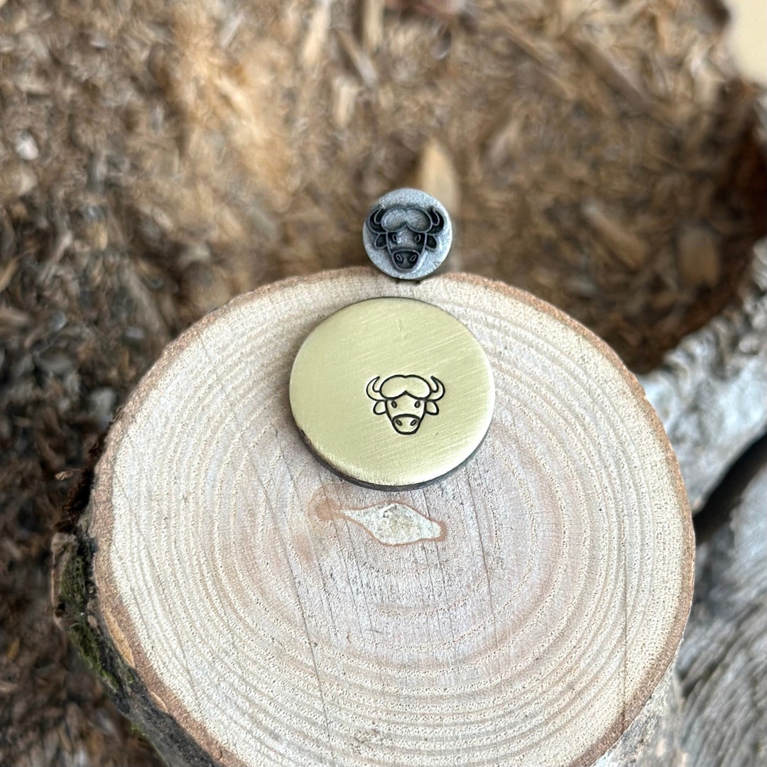 BUFFALO Metal Stamp || Buffalo Head Metal Die || Animal Metal Stamp ...