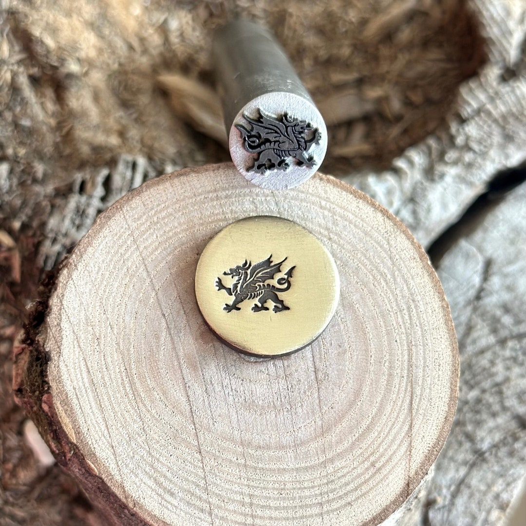 WELSH DRAGON Metal Stamp the Red Dragon Metal Die Metal Stamps Jewelry ...
